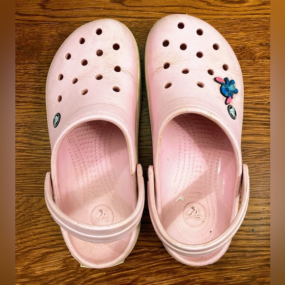 CROCS | Shoes | Crocs Light Pink Crockband Clogs Womens Size With ...